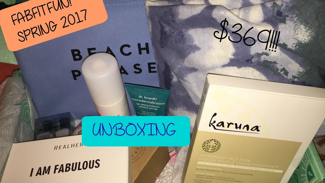 Fab Fit Fun Spring 2017 Unboxing...$369!!! - YouTube
