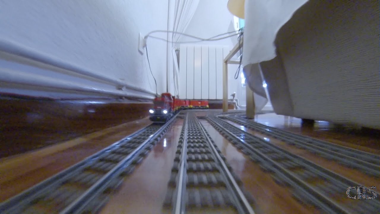 0001 LONG LEGO TRAIN LAYOUT INDOOR RIDE GO PRO. TRENES DESDE LAS VIAS ...