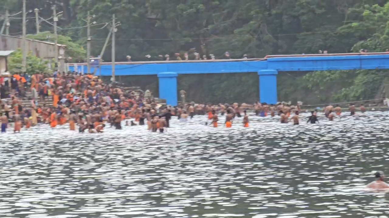 ஜொலிக்கும் பம்பா நதி | Experience the Divine: Pamba River Sabarimala 4K ...