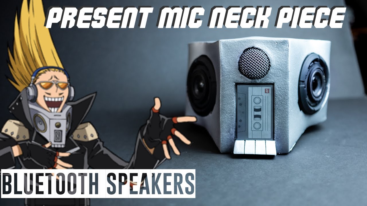 HOW TO MAKE PRESENT MIC w/ Bluetooth Speakers // MY HERO ACADEMIA ...
