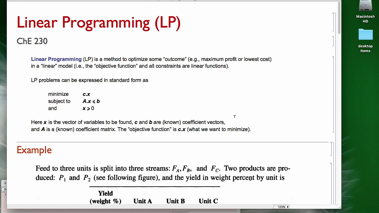 L12linearprogramming Youtube
