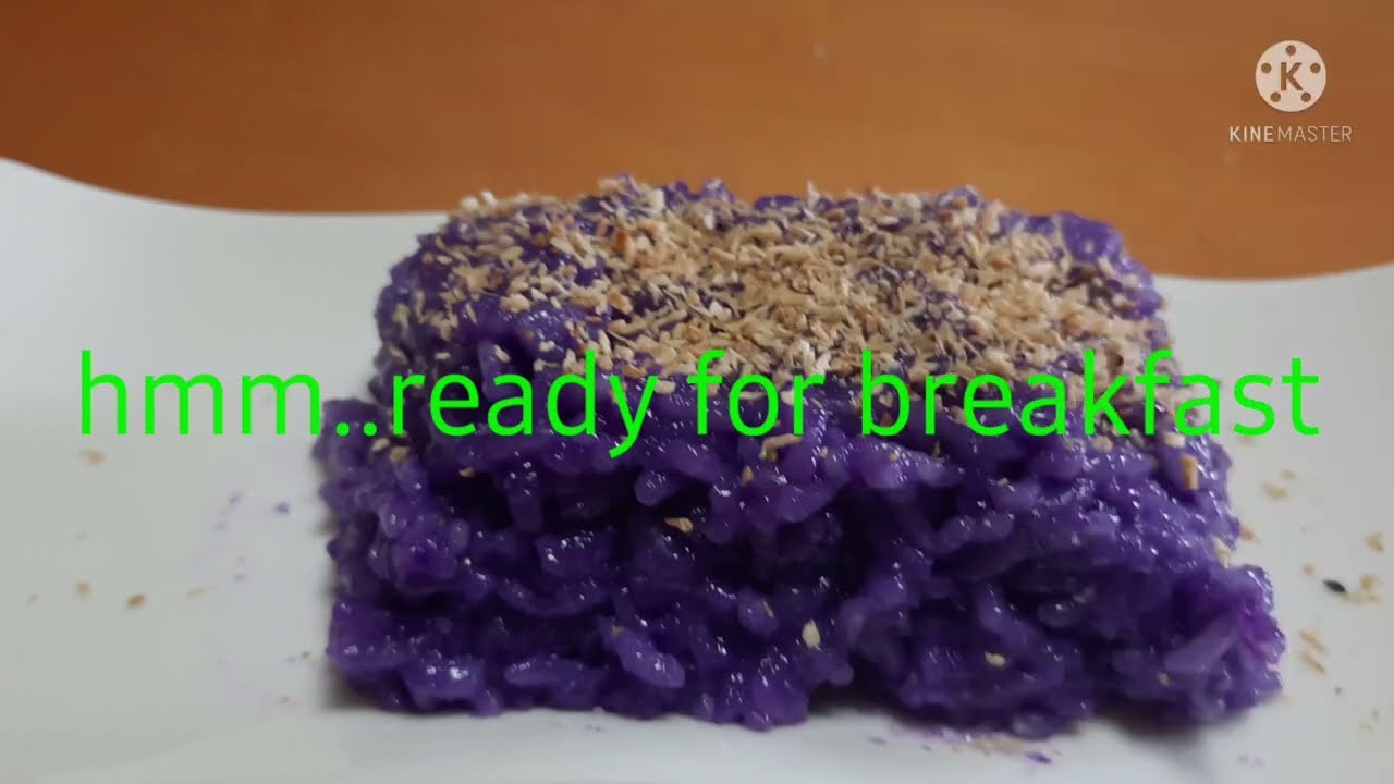 HOW TO COOK STICKY RICE WITH UBE FLAVOR/PAANO MAGLUTO NG UBE BIKO#WENG ...