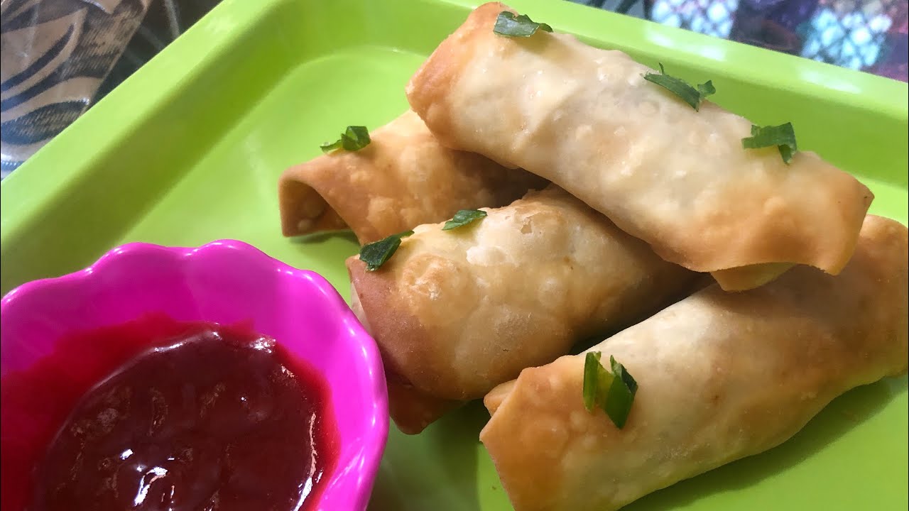 Spring rolls recipe/ veg spring roll/ homemade springroll sheets ...