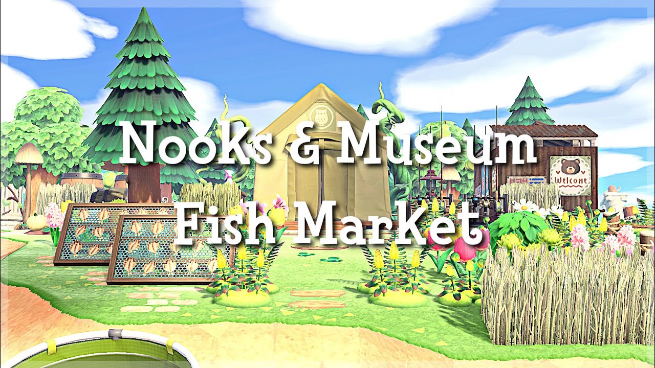 Fish Market 🎣 | Nooks & Museum build | ACNH - YouTube