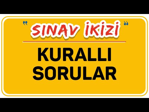 KURALLI SORULAR - ŞENOL HOCA