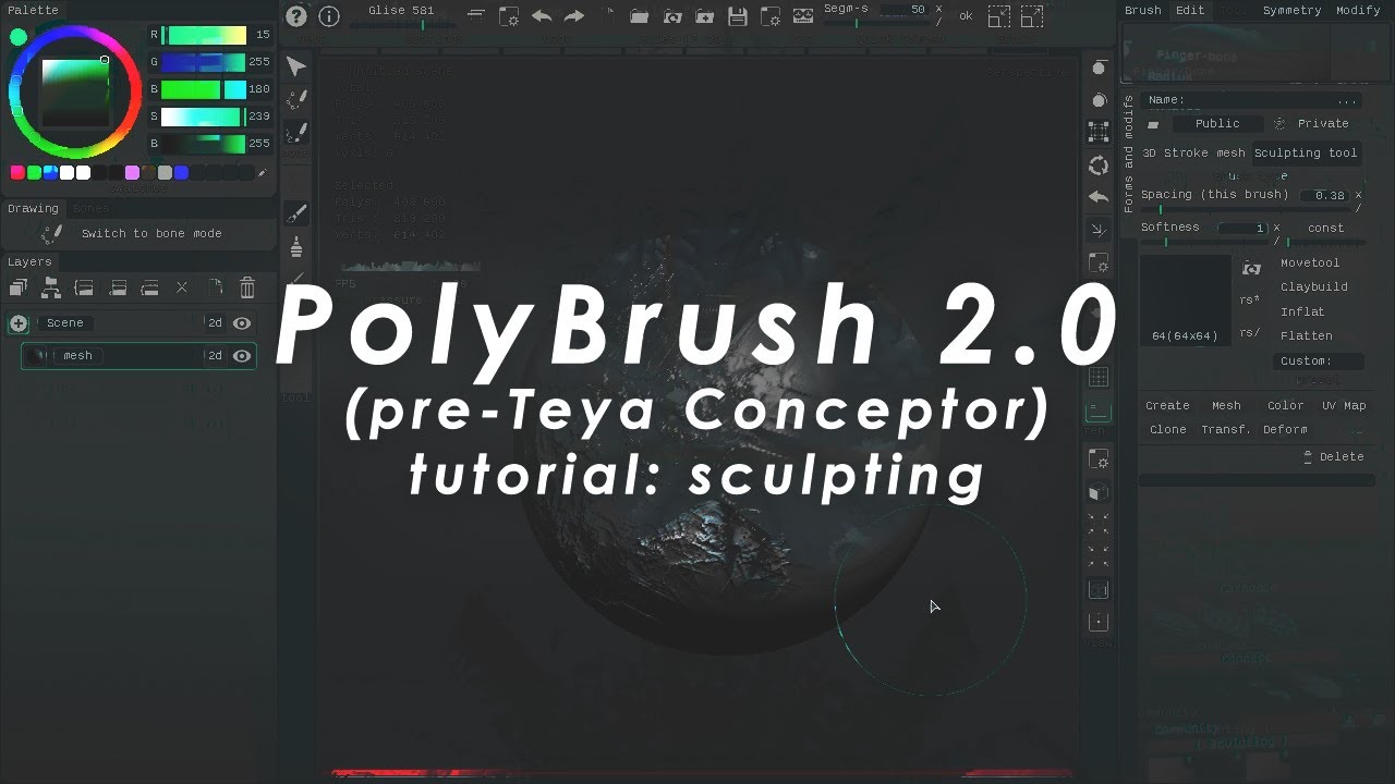 Polybrush Tutorial: Sculpting - YouTube