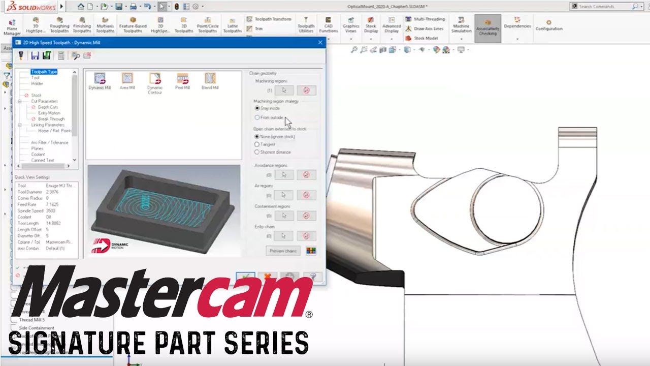Signature Part- Optical Mount Region Chaining 2D HST - YouTube