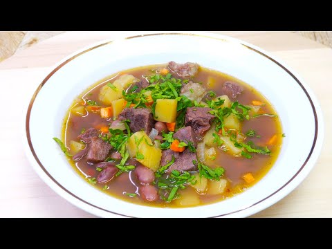 Как приготовить вкусный фасолевый суп с мясом. Пошаговый рецепт. Bean soup with meat recipes.
