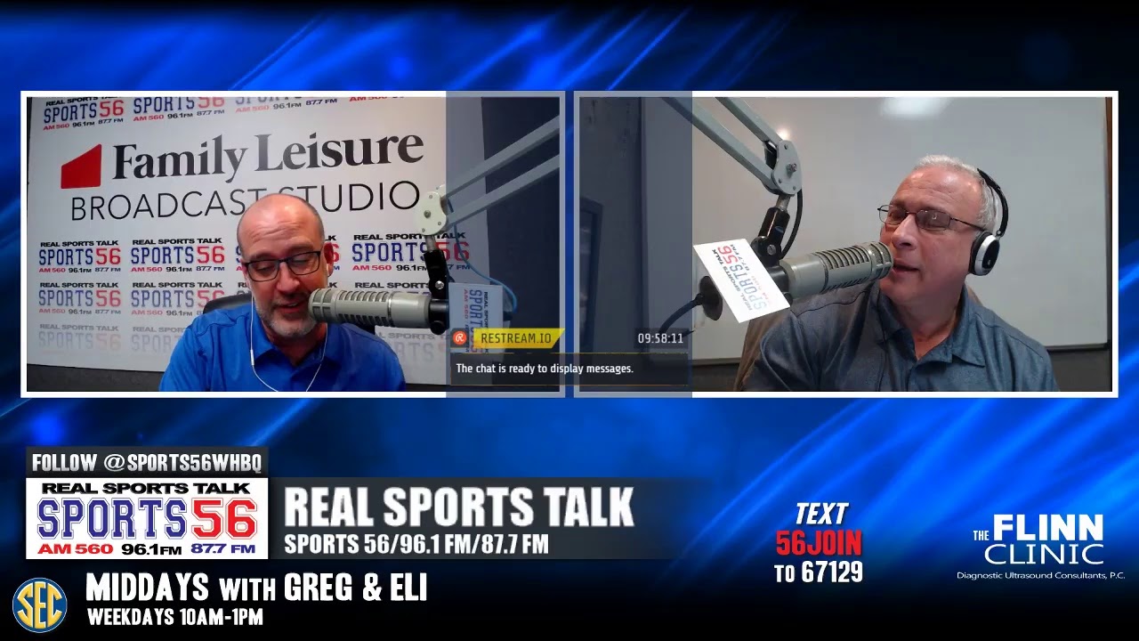 Sports 56 Middays w/ Greg Gaston & Eli Savoie - YouTube