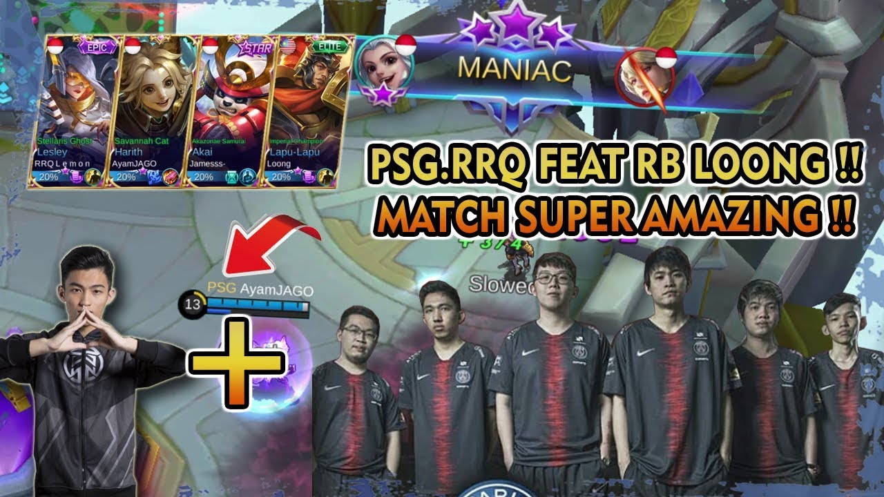 WOW!! PSG.RRQ Is Real!! Perdana Main Dengan Nama Squad PSG | Mobile ...