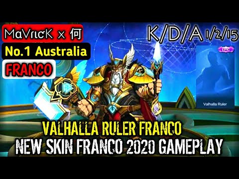 Valhalla Ruler Franco, New Skin Gameplay [ Top Global Franco ] MαVɾιƈK ...