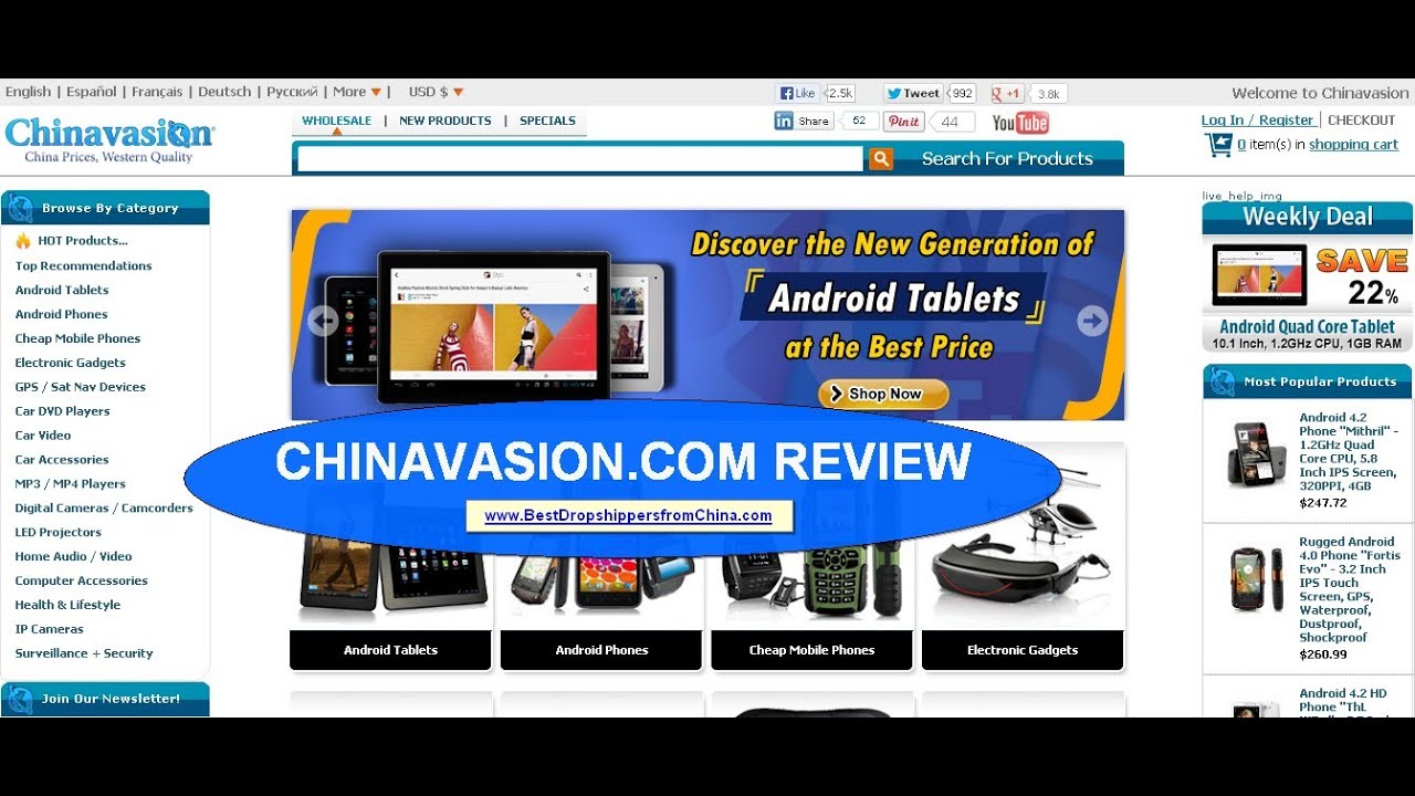 Chinavasion.com Review - China Dropshippers and Electronic Wholesaler ...