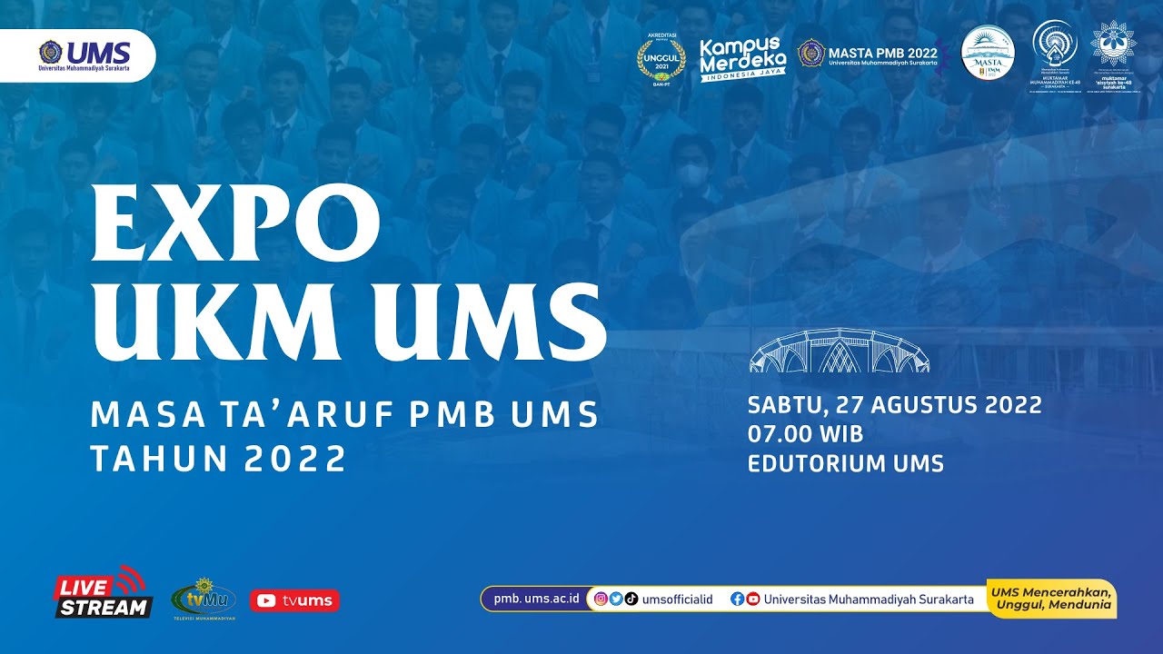 [LIVE] EXPO UKM UMS - MASTA PMB UMS 2022 - YouTube