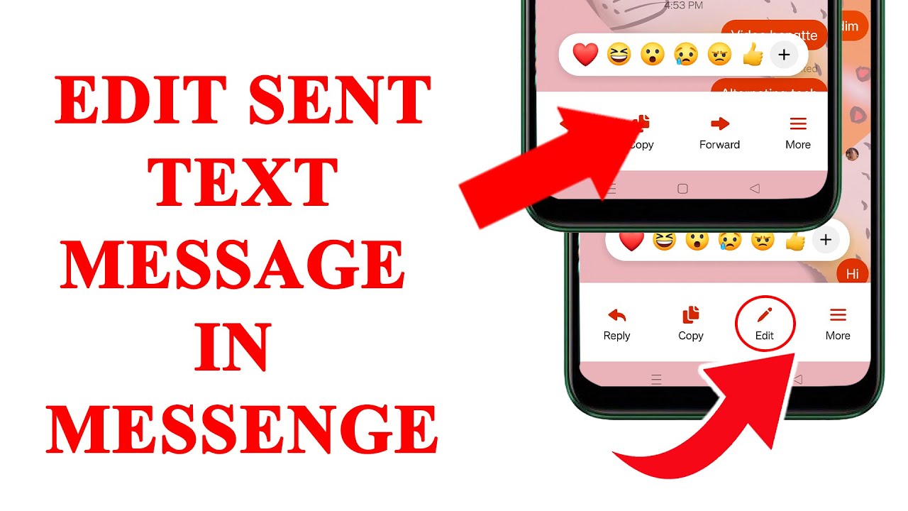 How to edit sent messages in messenger in Android - YouTube