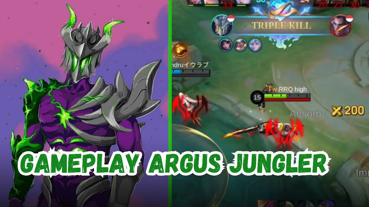 New Role Argus Jungler Gameplay In Epic Rank #mlbb #gameplay - YouTube