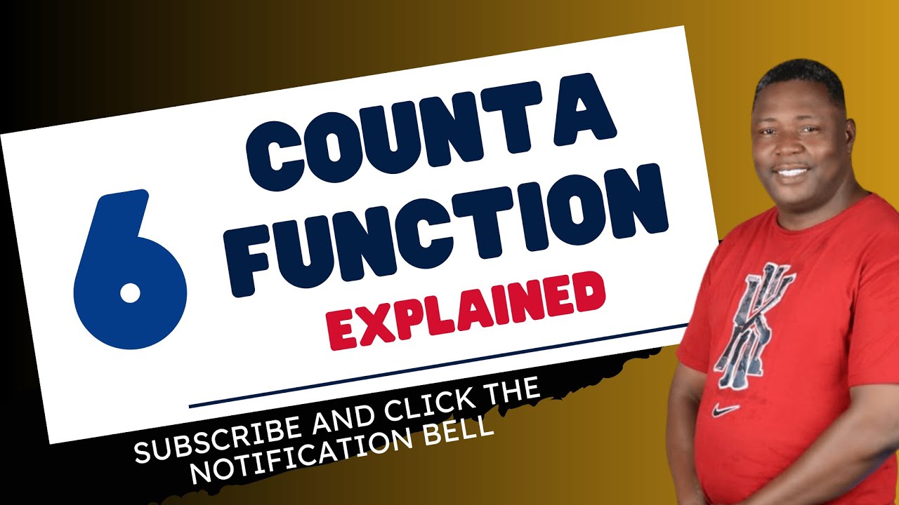 How to Use the COUNTA Function - Explained! - YouTube