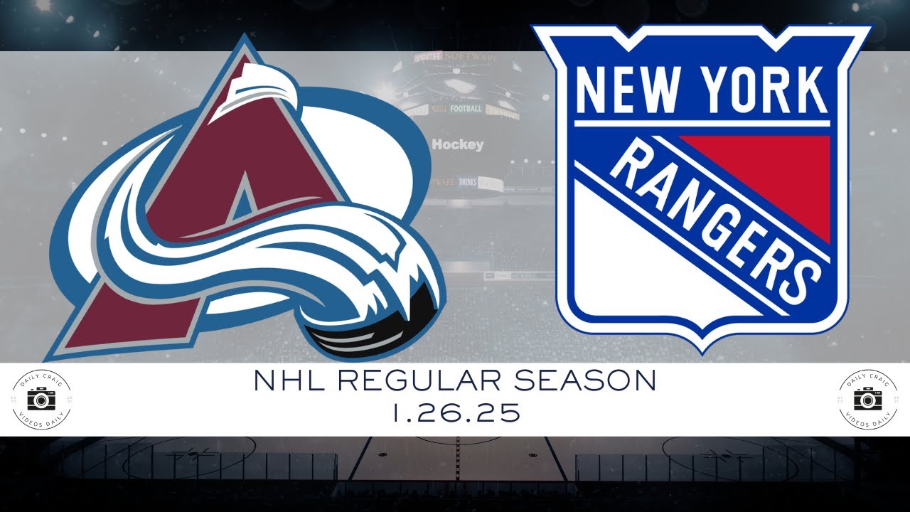 Avalanche vs Rangers 1.26.25 - Full Game Highlights (NHL 25 SIM) - YouTube