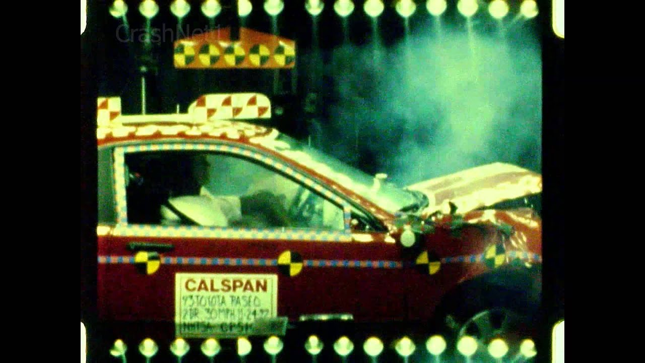 Toyota Paseo / Cynos | 1993 | Frontal Crash Test | NHTSA | CrashNet1 ...