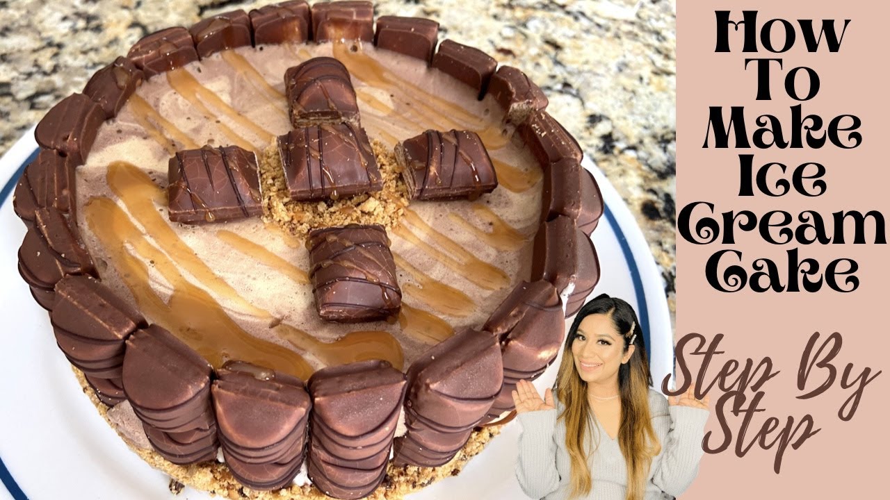 How To Make Ice Cream Cake At Home | Step By Step For Beginners Rolo ...