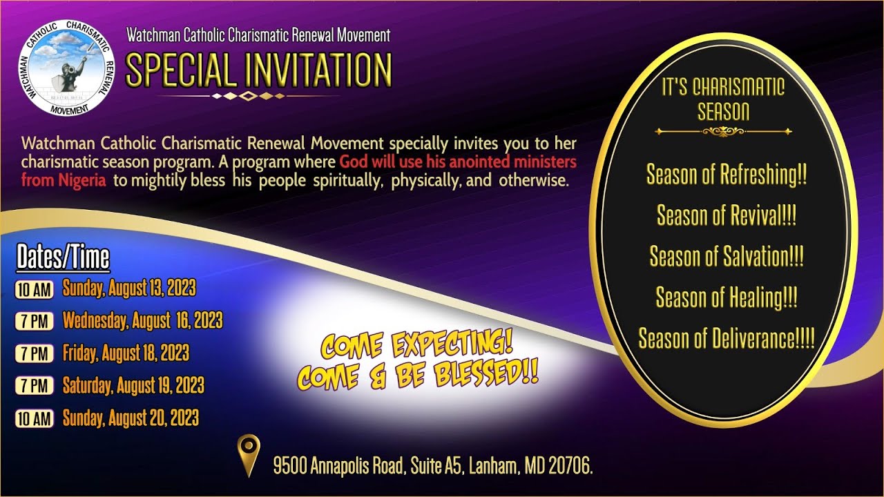 WCCRM USA: The Charismatic Season Day 3 08/18/23 - YouTube
