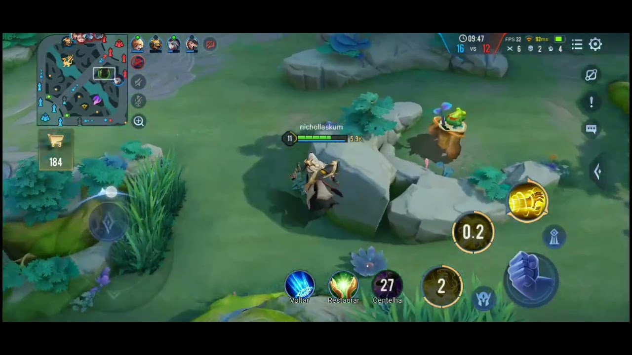 como jogar de azzen'ka arena of valor - YouTube