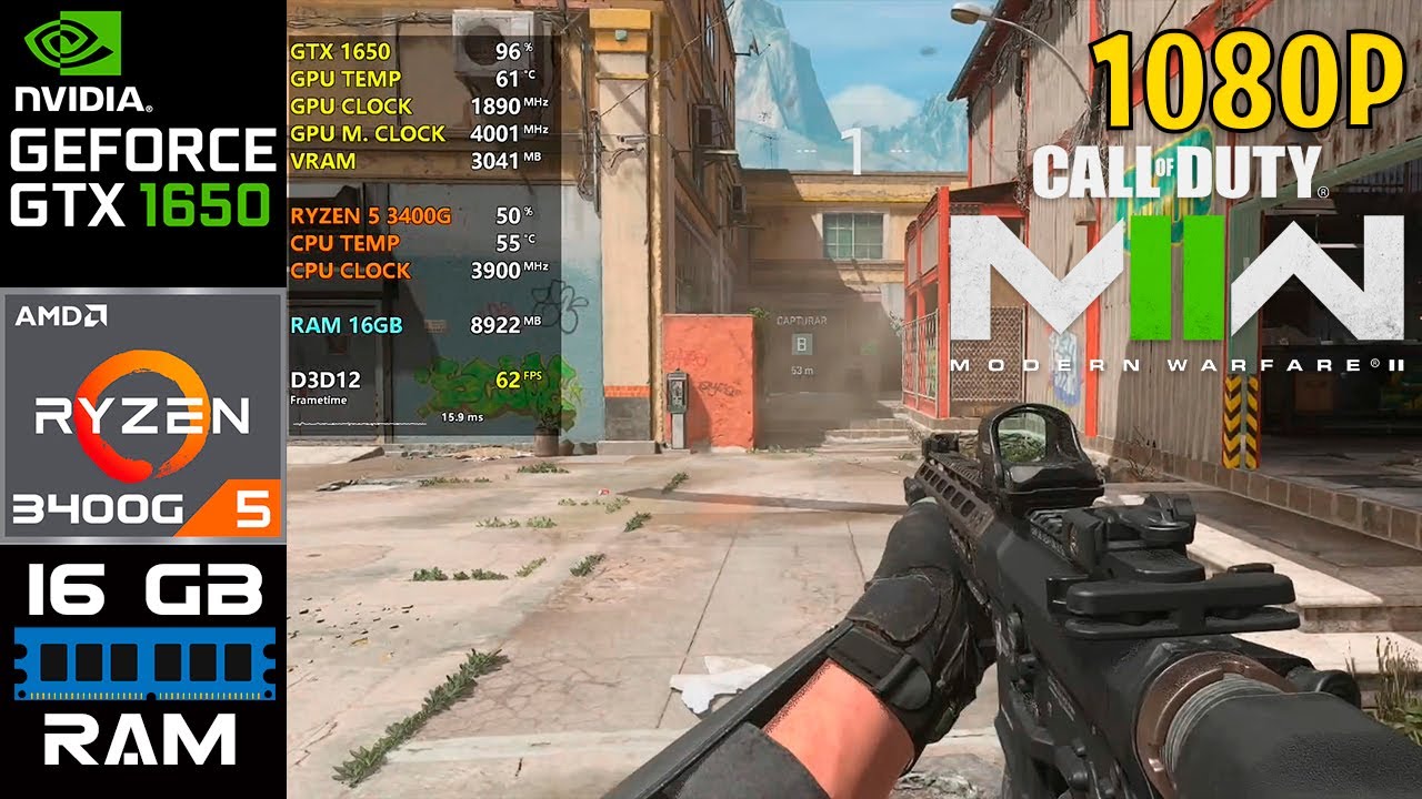 Call of Duty: Modern Warfare 2 (Beta) | GTX 1650 + Ryzen 5 3400G | 16GB ...