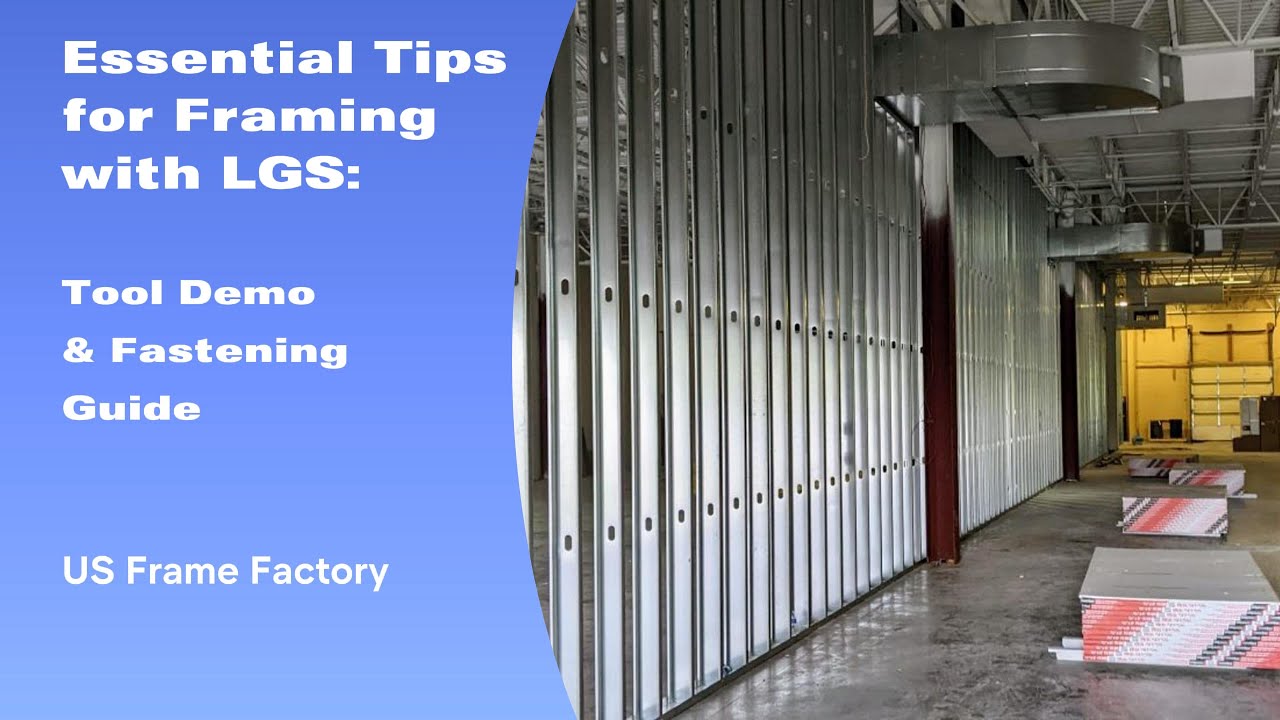 Basic Framing Tips for Drywall Light Gauge Steel, Tool demo & Fastening Guide. - YouTube