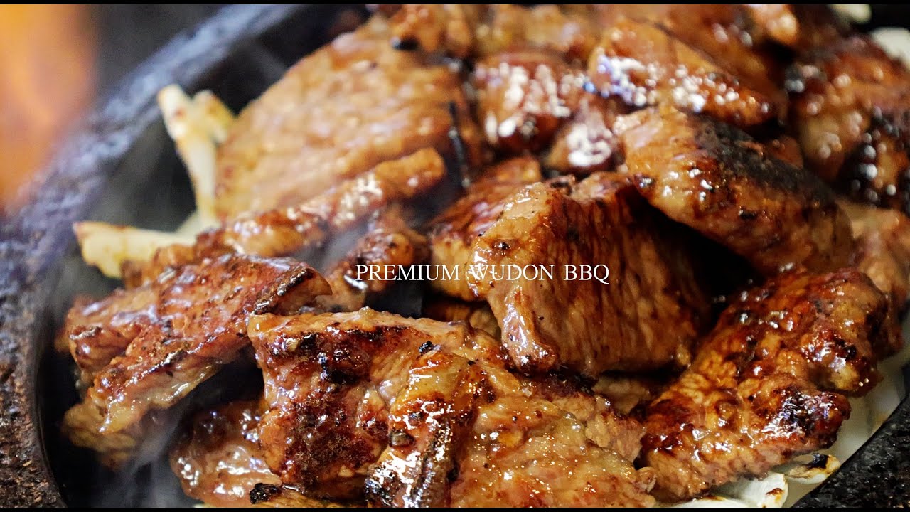 WUDON BBQ 🥩 READY TO EAT WUDON ?? 😆 LOVE KOREAN BBQ ?!!😄 - YouTube