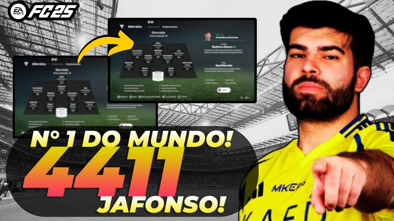 VOCÊ PRECISA USAR ESSA TÁTICA DO MELHOR JOGADOR DO EAFC 25! 4411 ...