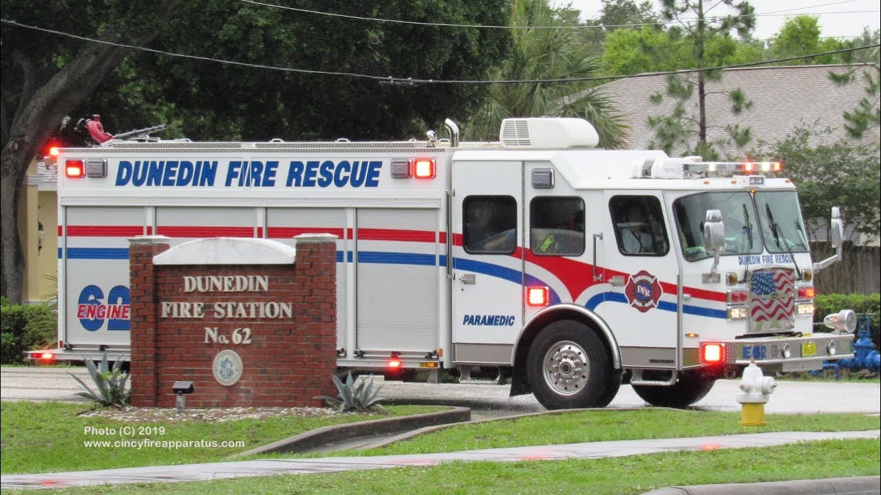 Dunedin, FL - Engine 62 & Utility 60 Responding - YouTube