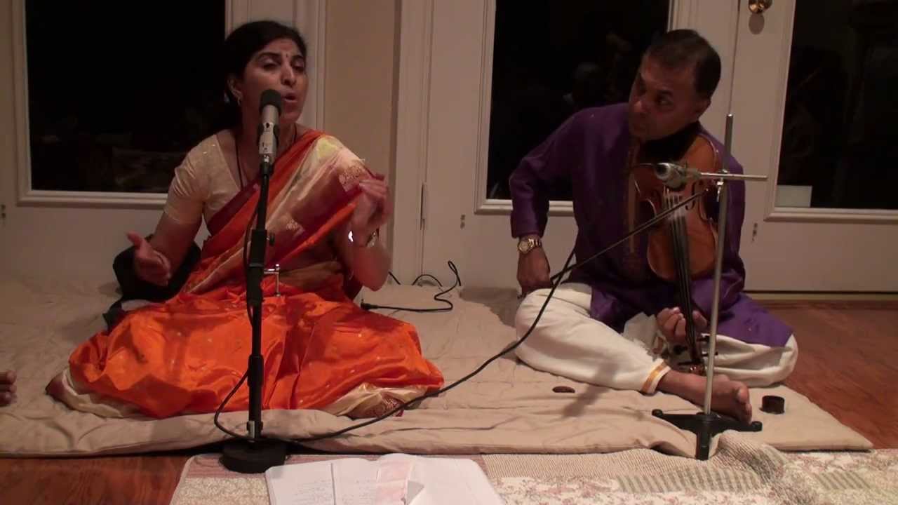 Prema Bhat, vocal and Mahesh Iyer, violin, Vijayadashami Part I - YouTube