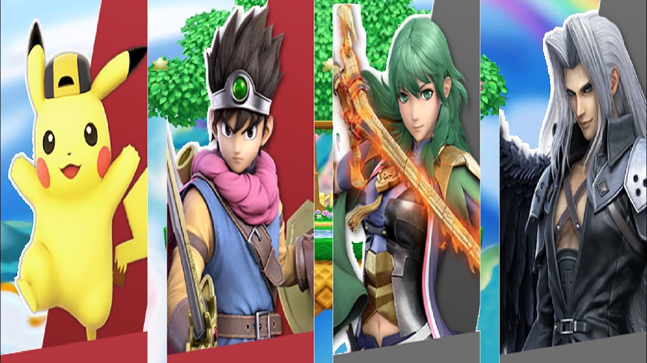 Pikachu & Hero vs. Byleth & Sephiroth (Super Smash Bros. Ultimate ...