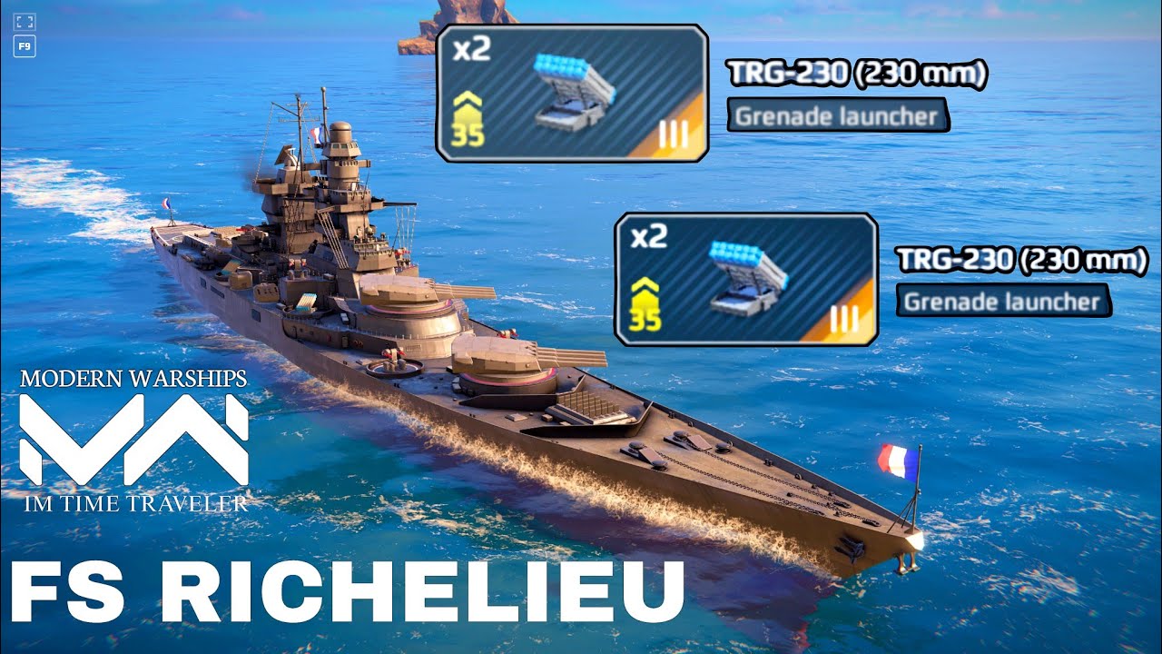 FS Richelieu - With TRG-230 Grenade Launcher | Modern Warships - YouTube