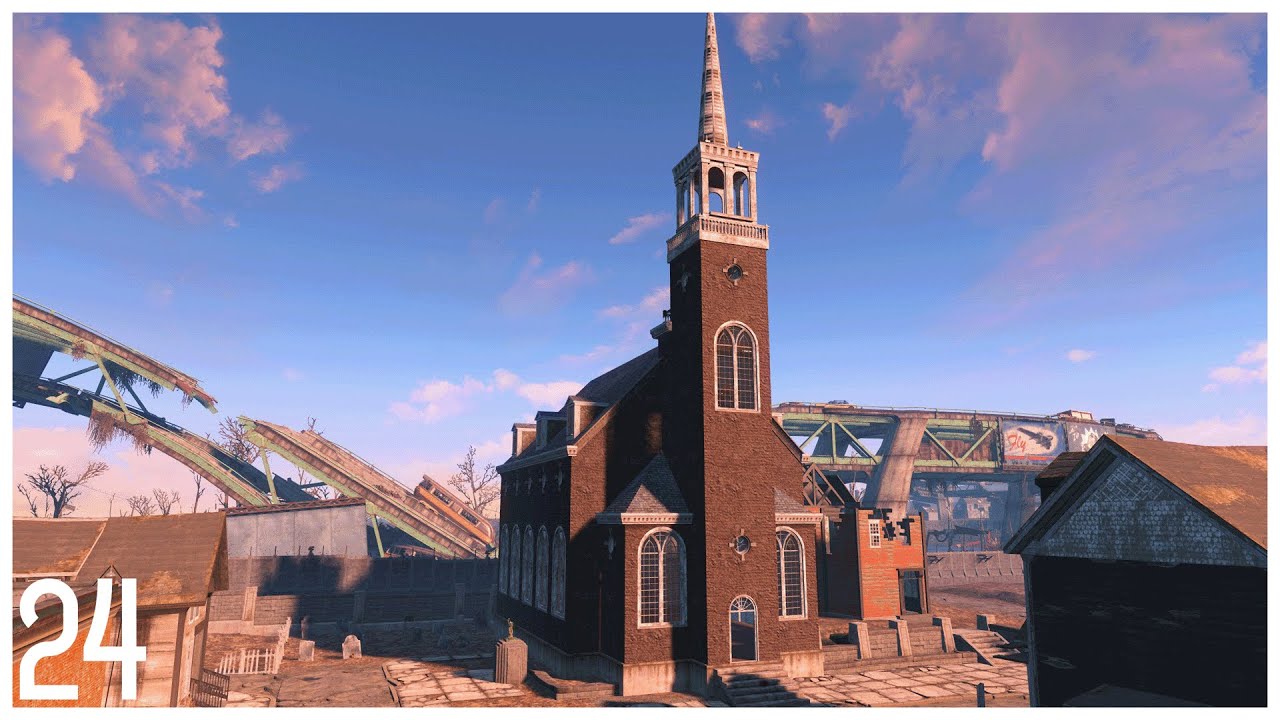 Fallout 4 Settlement Builds #24 | Jamaica Plains Chapel | CN Games ...