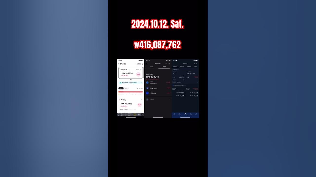 2024.10.12.(토) #대기업 #직장인 #회사원 #bmw #미국주식 #비트코인 #장기투자 #복리 #tqqq #soxl #애플 #삼성전자우 #여의도 #동민 - YouTube