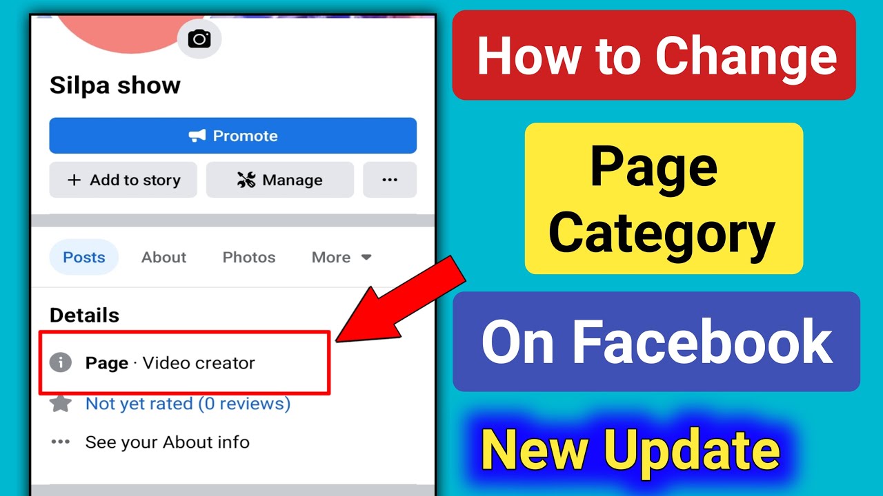 How to Change Facebook Page Category। Change Page Category on Facebook ...