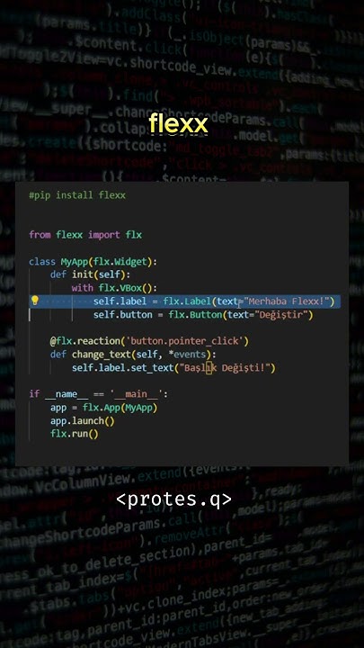 FLEXX #py #python #kod #kodlama #programlama #yazılım #bilişim #developer #software - YouTube