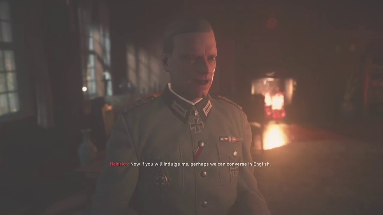 Rousseau kills Heinrich Scene | Call of Duty WW2 - YouTube
