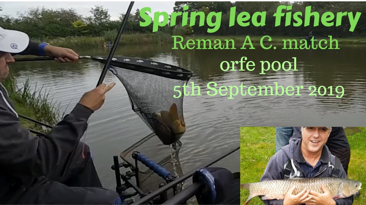 Reman A C. fishing match at Spring lea fishery on Orfe pool 5th ...