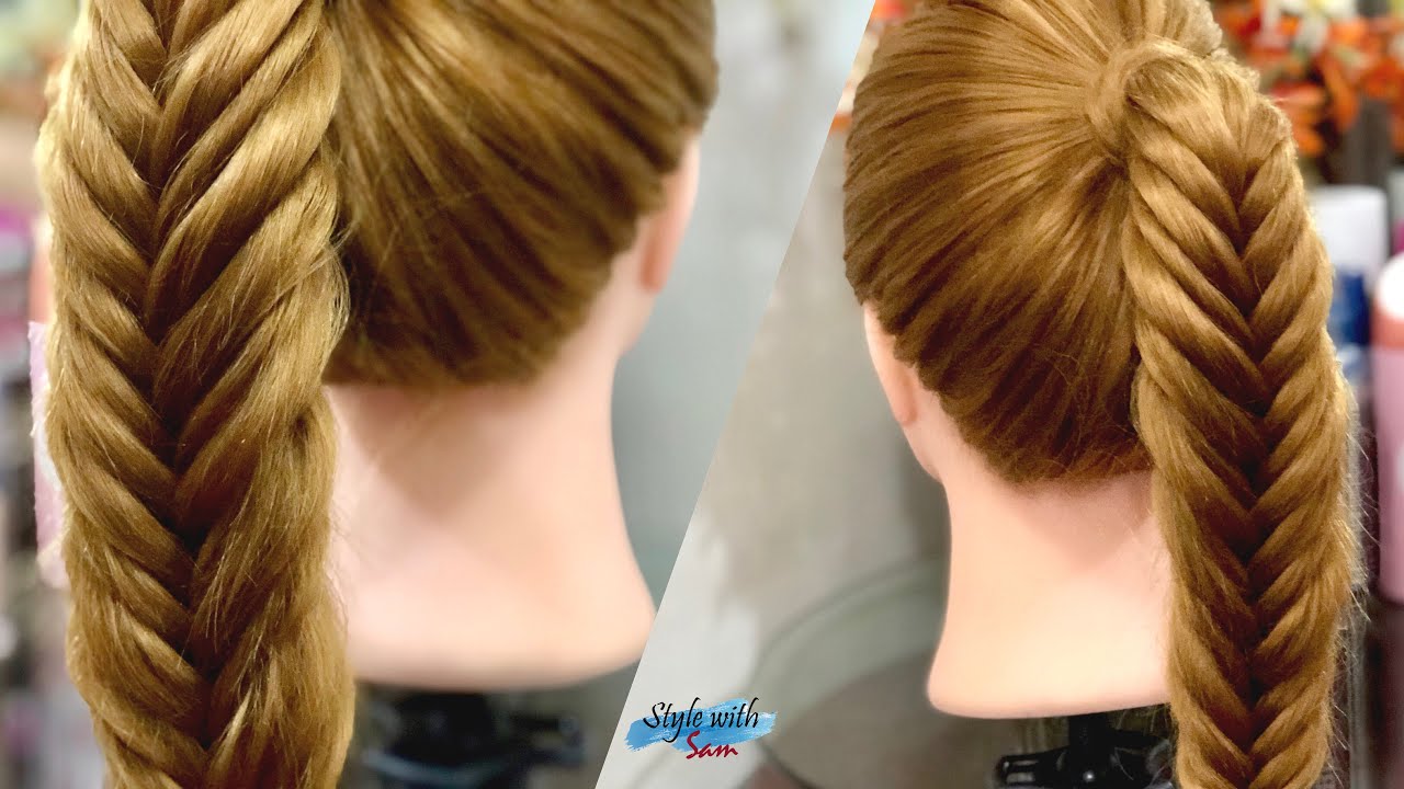 Fishtail Braid | Simple Fishbraid for Beginners | Ponytail | Quick ...