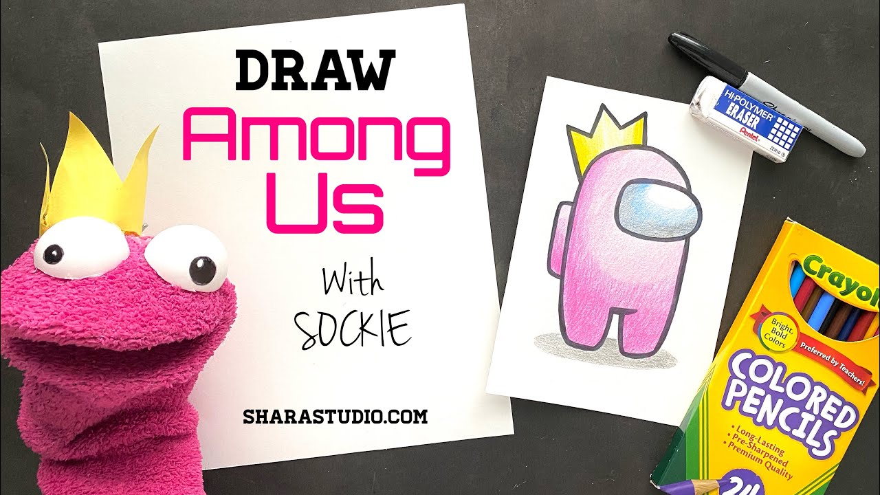 How to draw Among us - YouTube