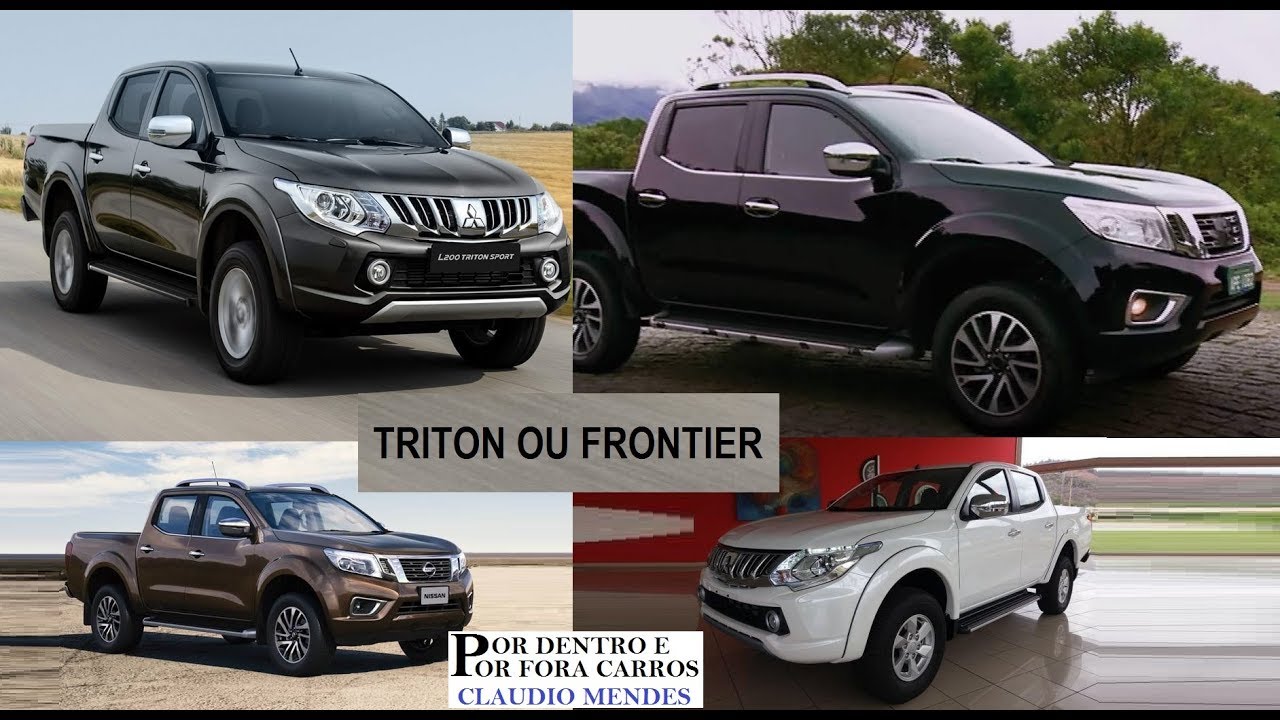NISSAN FRONTIER OU MITSUBISHI TRITON COMPARATIVO 2018 - YouTube