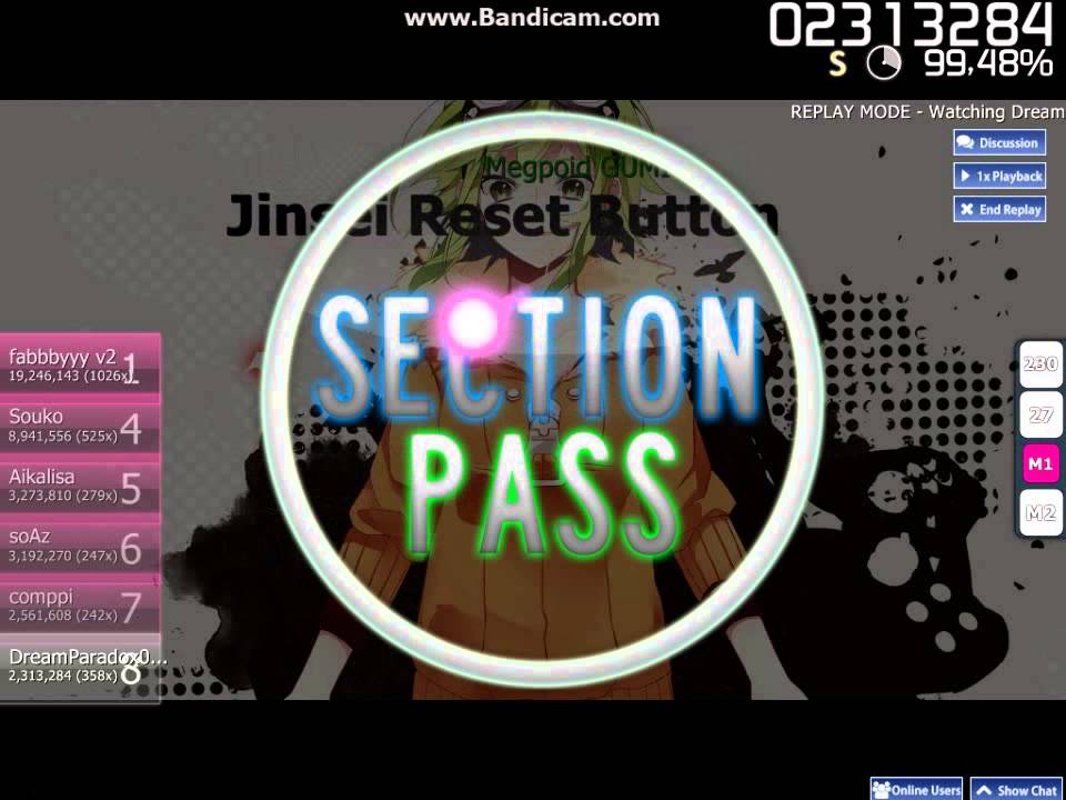 ~osu!~ Megpoid GUMI - Jinsei Reset Button [Ex.] - YouTube