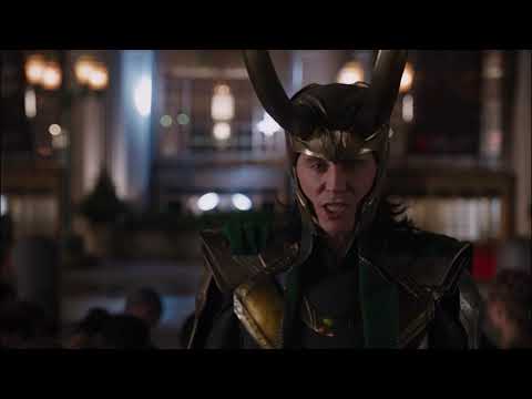 Demir adam & Kaptan Amerika vs Loki - 4K FULL HD - Dövüş Sahnesi - Yenilmezler (2012)