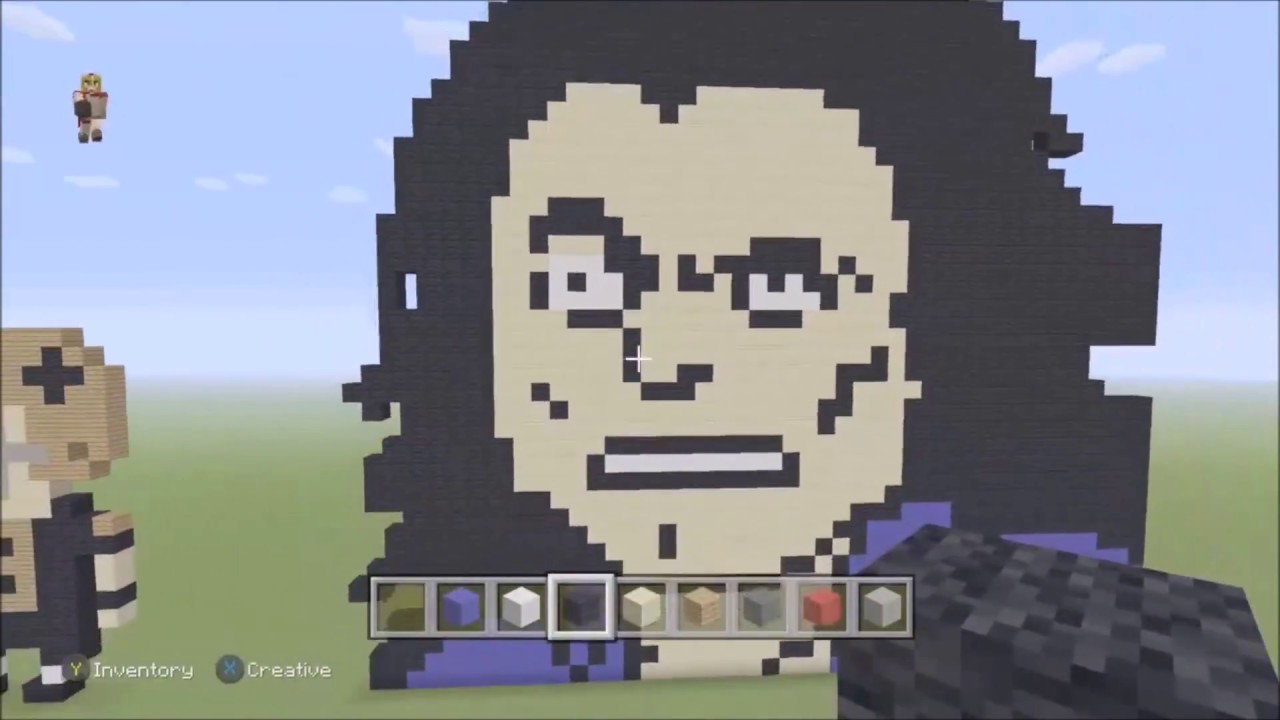 Tommy Wiseau Minecraft Pixel Art - YouTube
