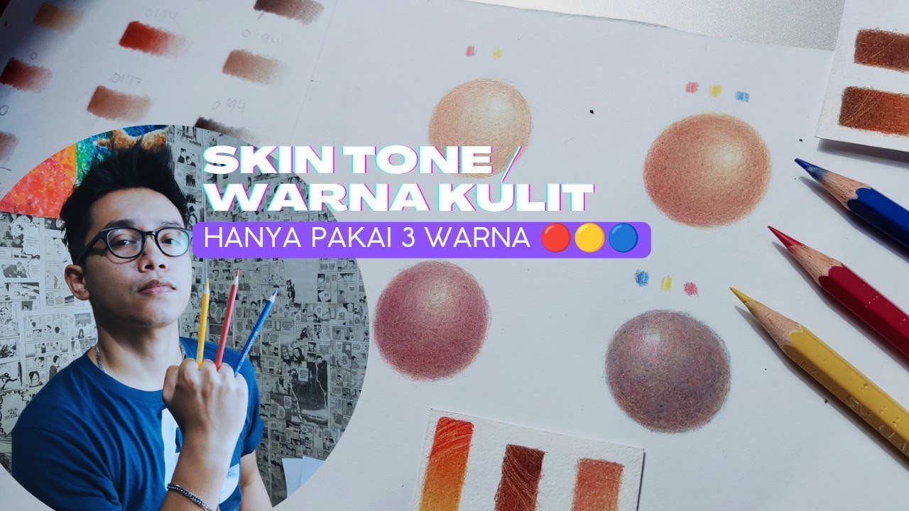 RAHASIA !!! Cara Membuat WARNA KULIT - SKIN TONE Hanya Pakai PENSIL ...