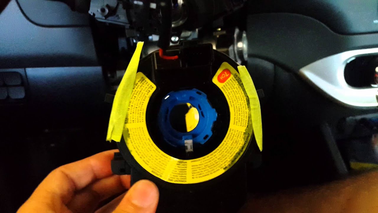 Cambio clock spring 7 canales a 14 canales kia río - YouTube