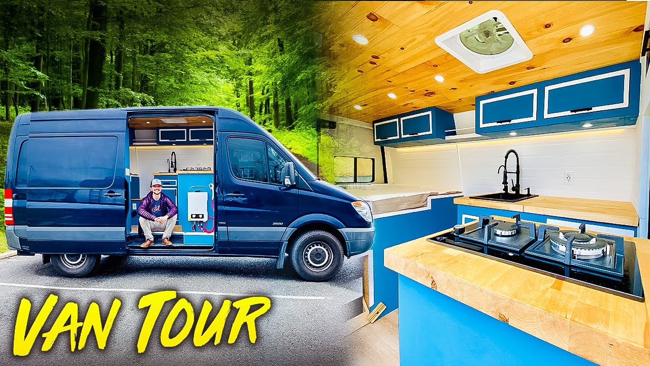 BRILLIANT Tiny Sprinter Camper Van Converted into a Tiny House Living ...