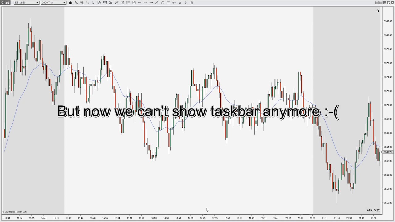 Make NT8 Trading Chart Full Screen - YouTube