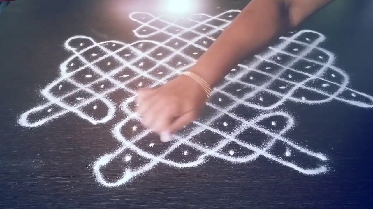 8 pulli kolam - 3 | Pulli Kolam | Pulli Vacha Kolam | Sikku Kolam ...